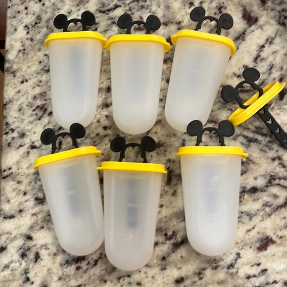 Tupperware | Kitchen | Bundle Of Six Tupperware Mickey Mouse Popsicle ...